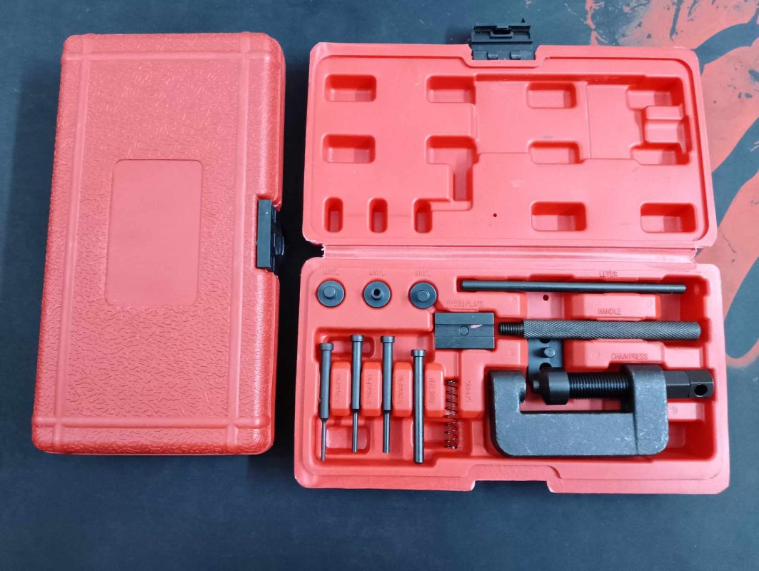 13-Piece Chain Cutter & Rivet Tool Set - Versatile Chain Breaker for ATV, Bike, Motorcycle & Cam ...